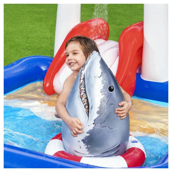 62002 Pump- Bestway 53079 Shark Themed Slide, Fountain Pool – Turkish Souq