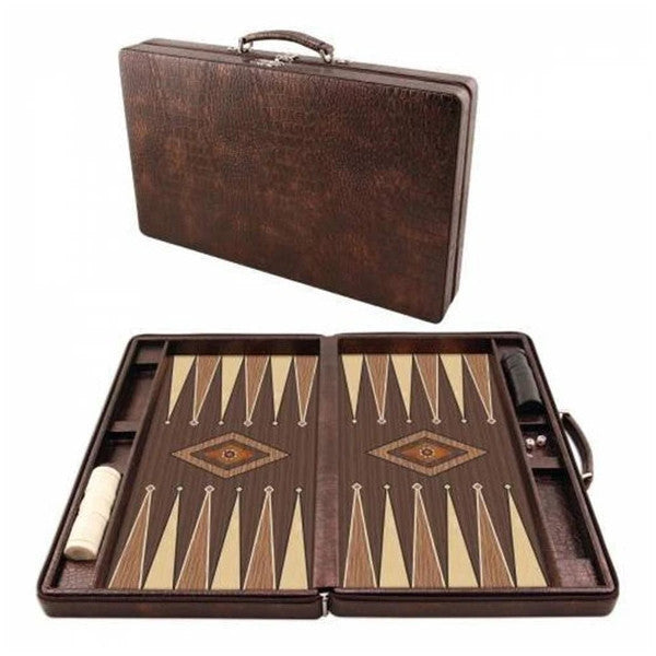 Luxury Leather Bag Backgammon Set Large Size – Turkish Souq