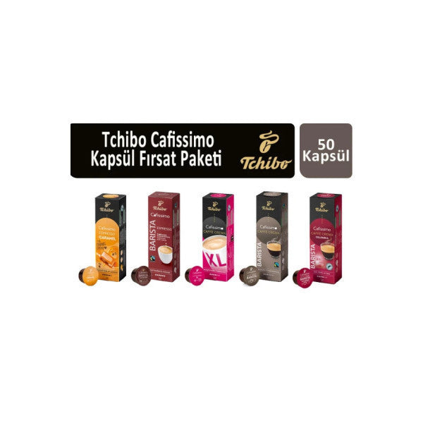 Tchibo Cafissimo Capsule Opportunity Pack 50 Capsules – Turkish Souq