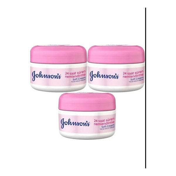 Johnson's Soft Face And Body Cream 200Ml X 3 Pieces – Turkish Souq