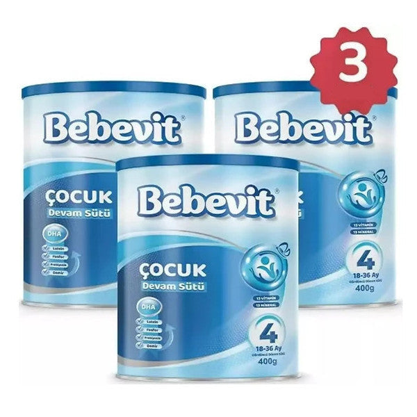 Bebevit 4 Child Follow-On Milk 400 Gr 3 Pieces – Turkish Souq