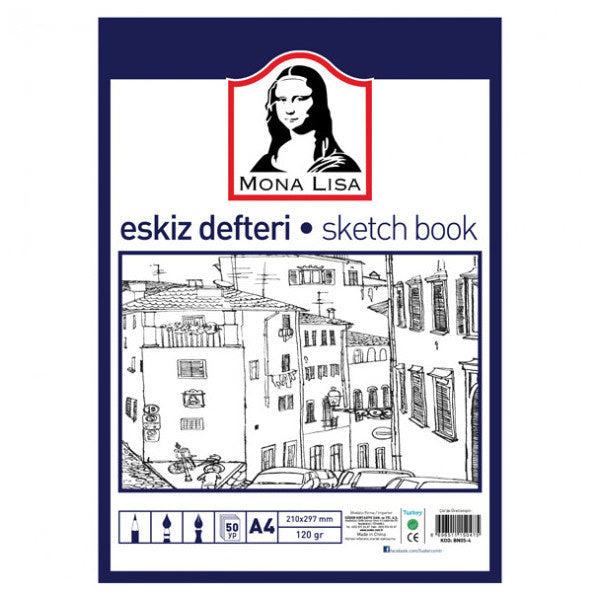 Monalisa Sketch Book 50 sht 120 Gr A4 Bn05-4 – Turkish Souq