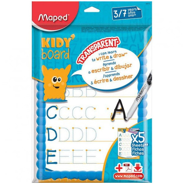 Maped Blackboard Kiddy Board Kids Flexible And Transparent Kit ...