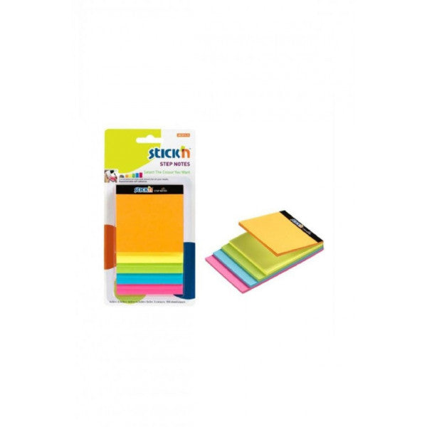 Hopax Stickn Sticky Note Paper Magic Cube 5 Neon Mix Color 150 pages ...