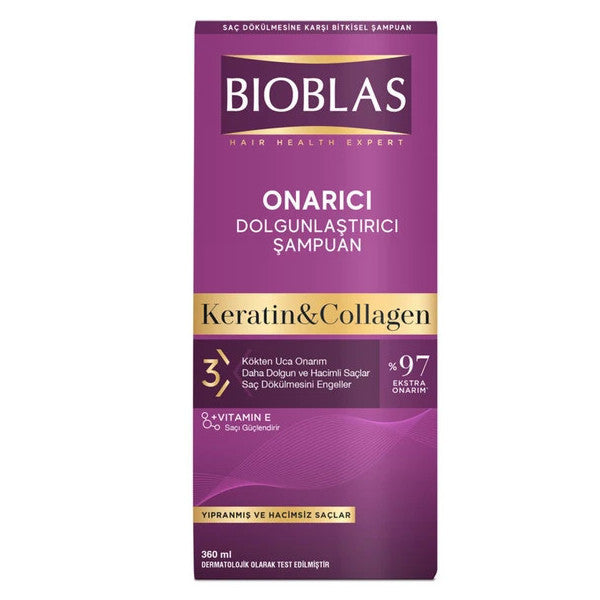 Bioblas Keratin Collagen Shampoo 360 Ml – Turkish Souq