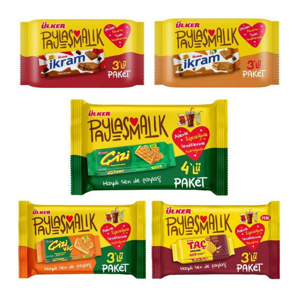 Ülker Sharing Biscuits 5 Piece Enjoyment Package – Turkish Souq