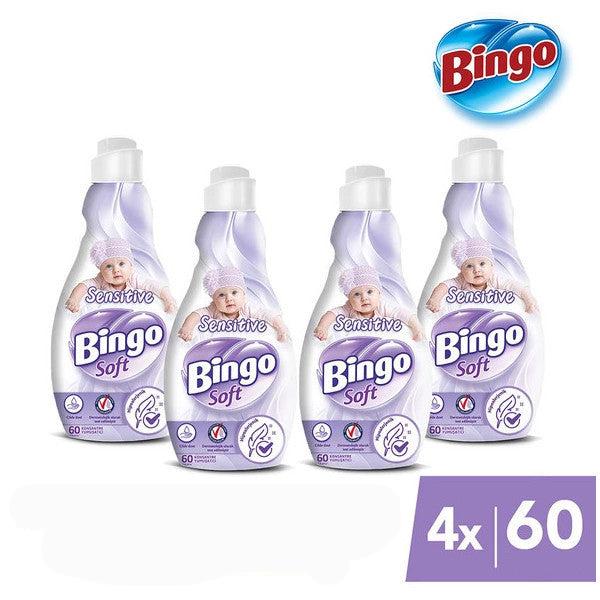 Bingo Soft Concentrated Fabric Softener Sensitive 1440 Ml X 4 Pieces ...