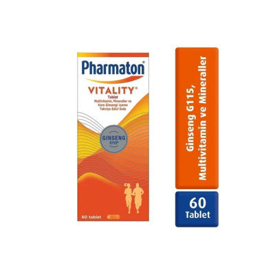Pharmaton Vitality 60 Tablet - Ginseng G115, Multivitamin Ve Minerals ...