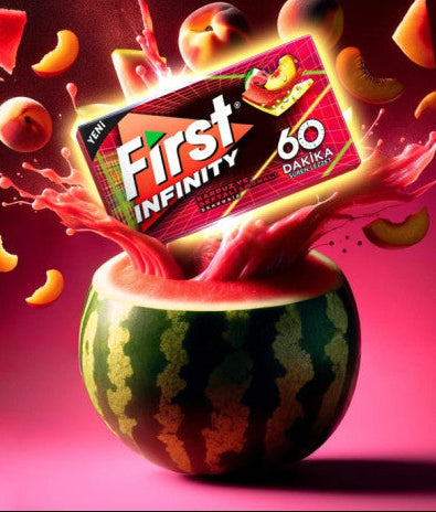 First Infinity 60 Minutes Watermelon & Peach Flavored Sugar Free Gum ...