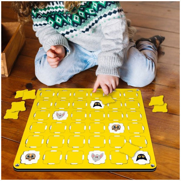 Yellow Wooden Mdf Matching Memory Game 34X34 – Turkish Souq