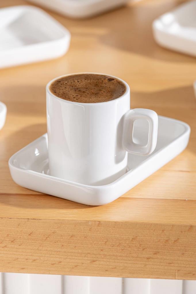 Pure Royal 6-Piece Coffee Cup Set - 90 Ml – Turkish Souq