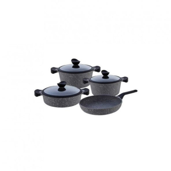 Falez Grand Touch Cast Iron 7 Piece Cookware Set Gray Gra4002 – Turkish ...