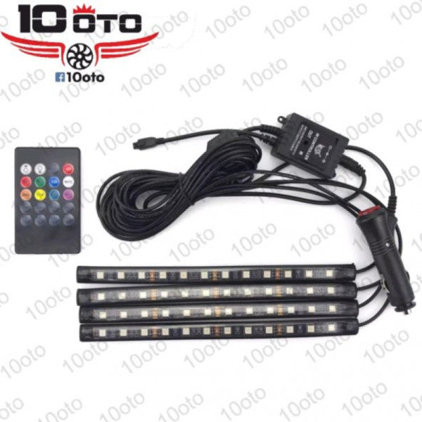 Controlled Footwell Led RGB Music Sensitive Interior Lighting With 12 ...